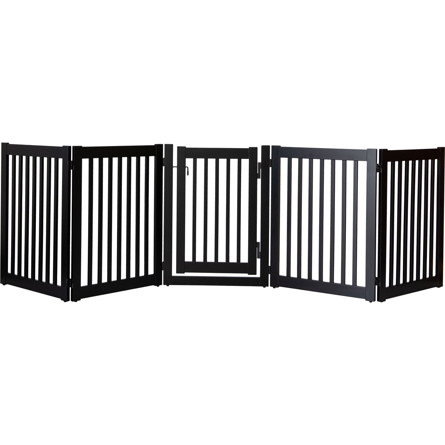 Dynamic Accents Highlander Series Solid Wood Pet Gate - 5 Panel Walk ...