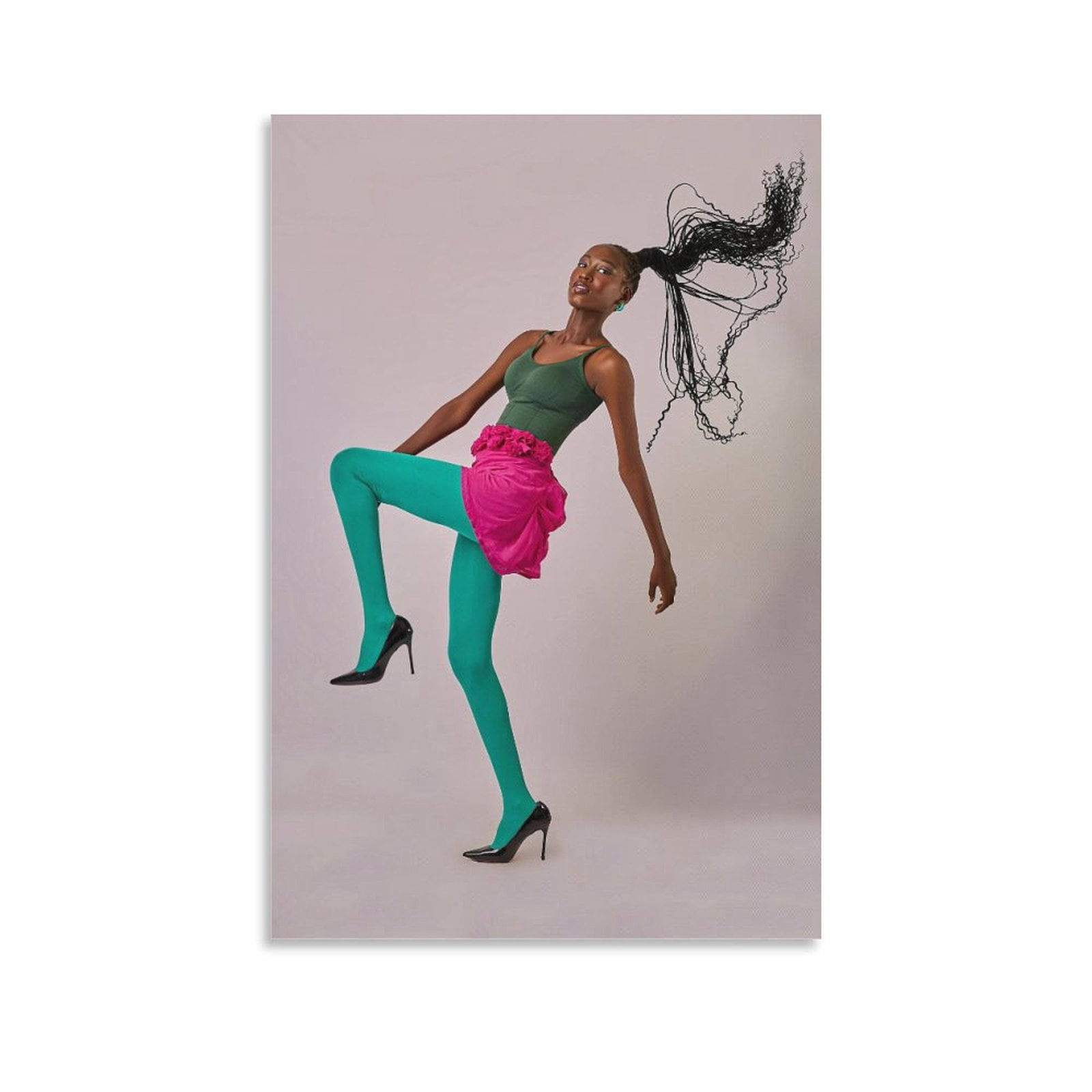 Dynamic African Fashion Models in Motion Poster Posters Wall Art ...