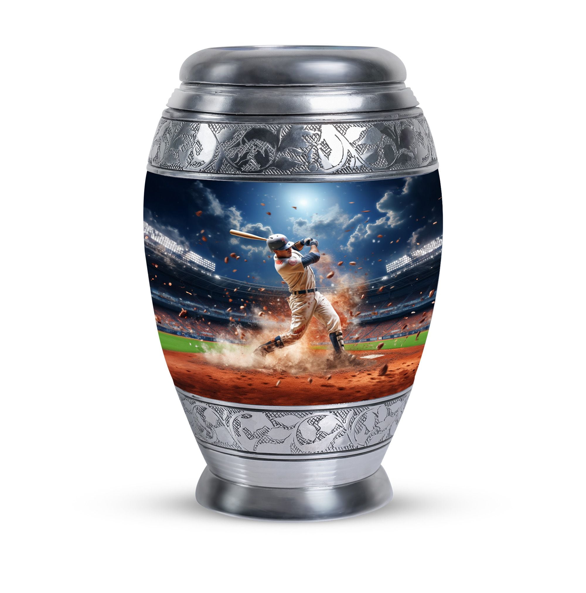 Dynamic Baseball Swing - Ashes Holder - Cremation Urn For Burial - 10 ...