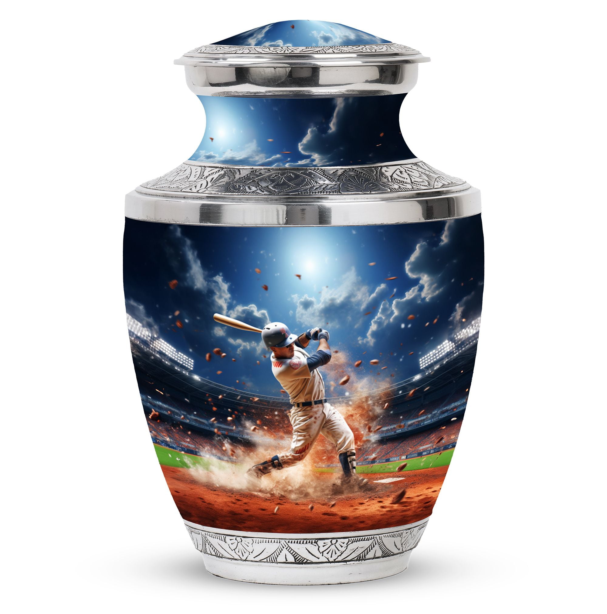 Dynamic Baseball Swing Tranquil Eternity Large Urn for Human Ashes ...