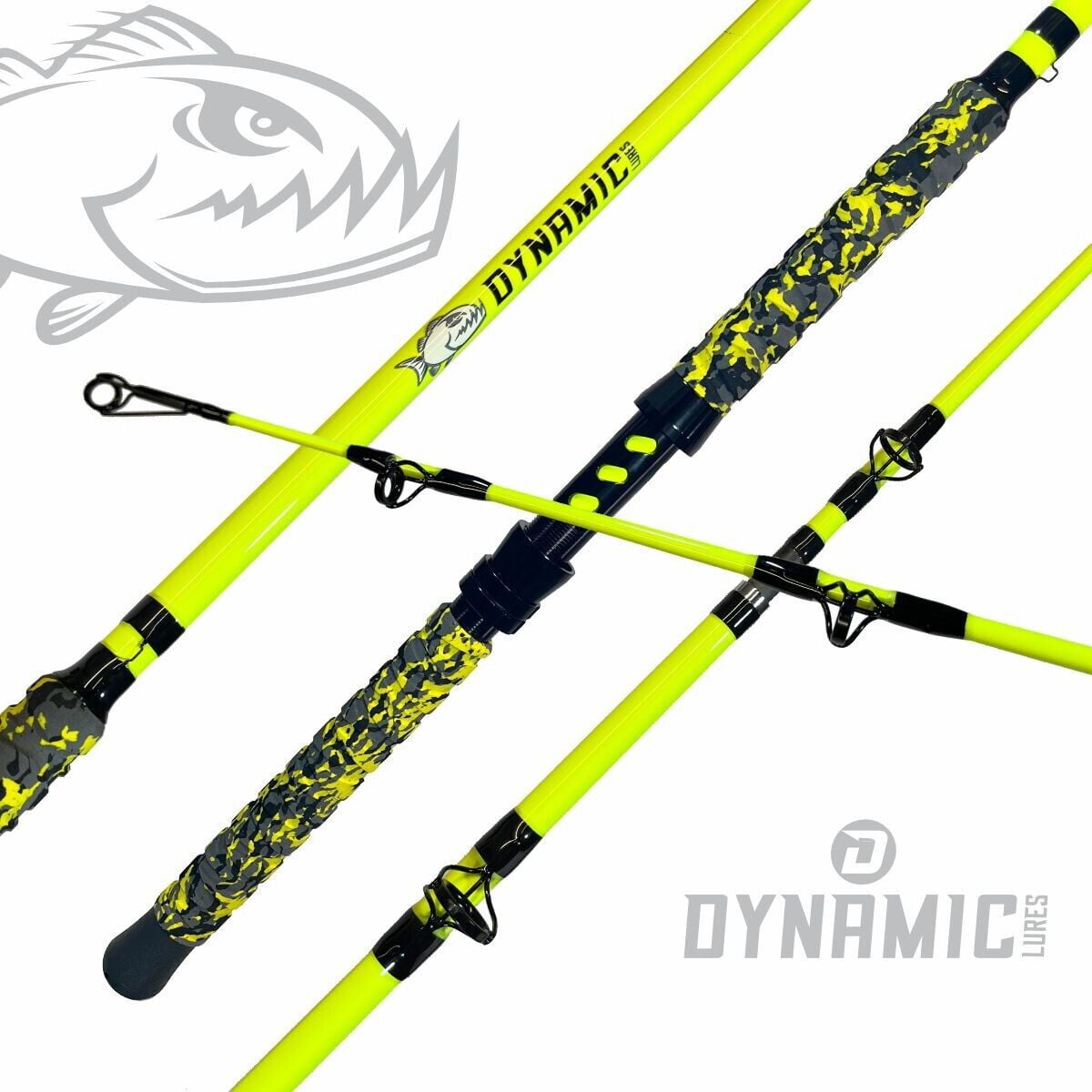 Dynamic Catfishing Rod: HYBRID (Glass/Carbon Fiber). 7ft, 2in, Med ...