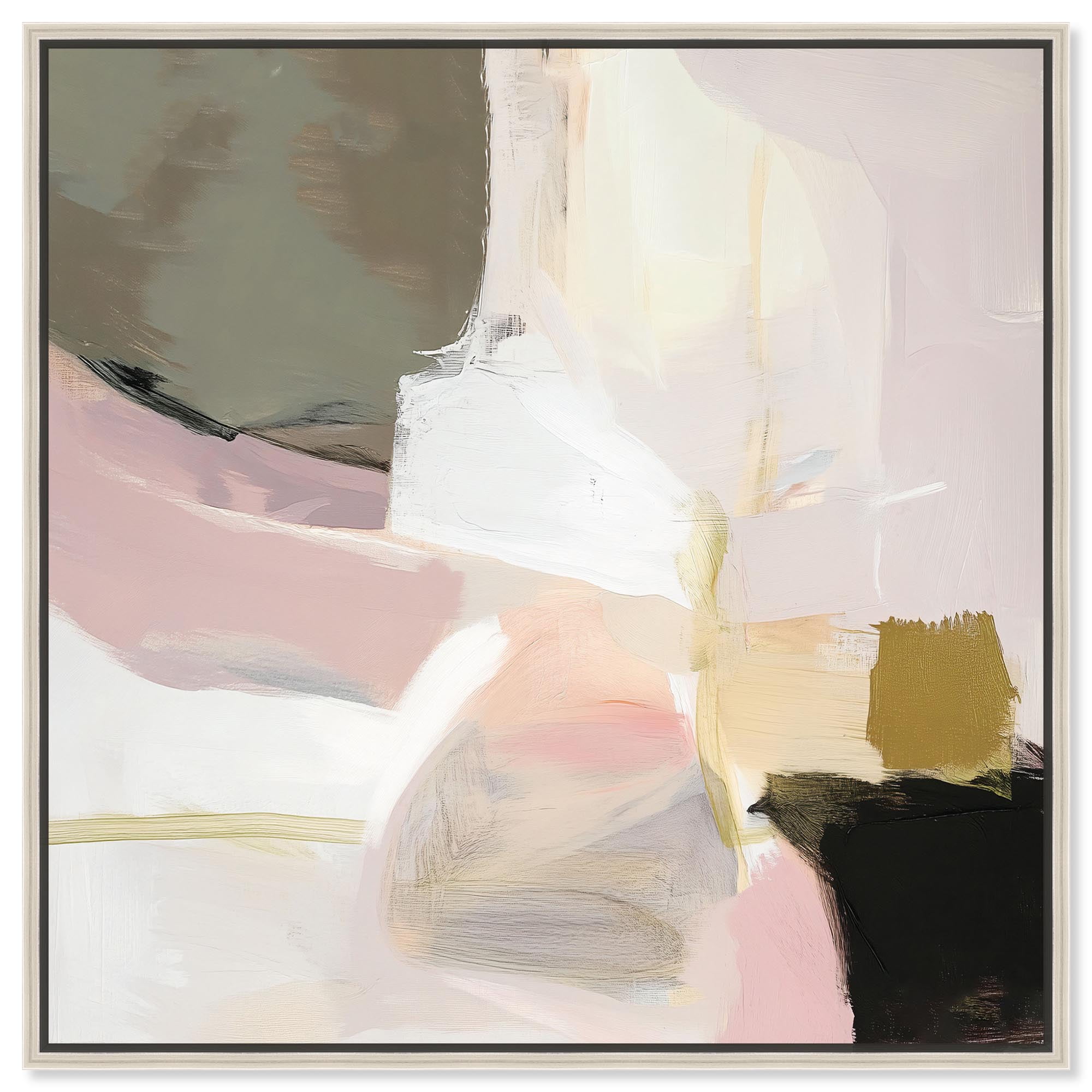 Dynamic Color II Canvas Neutral Abstract Art by Art Remedy, Silver ...
