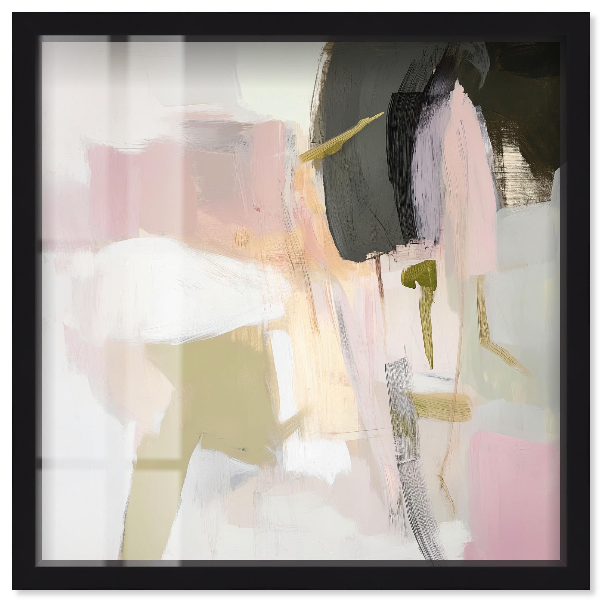 Dynamic Color IV Shadowbox Print Neutral Abstract Art by Art Remedy ...