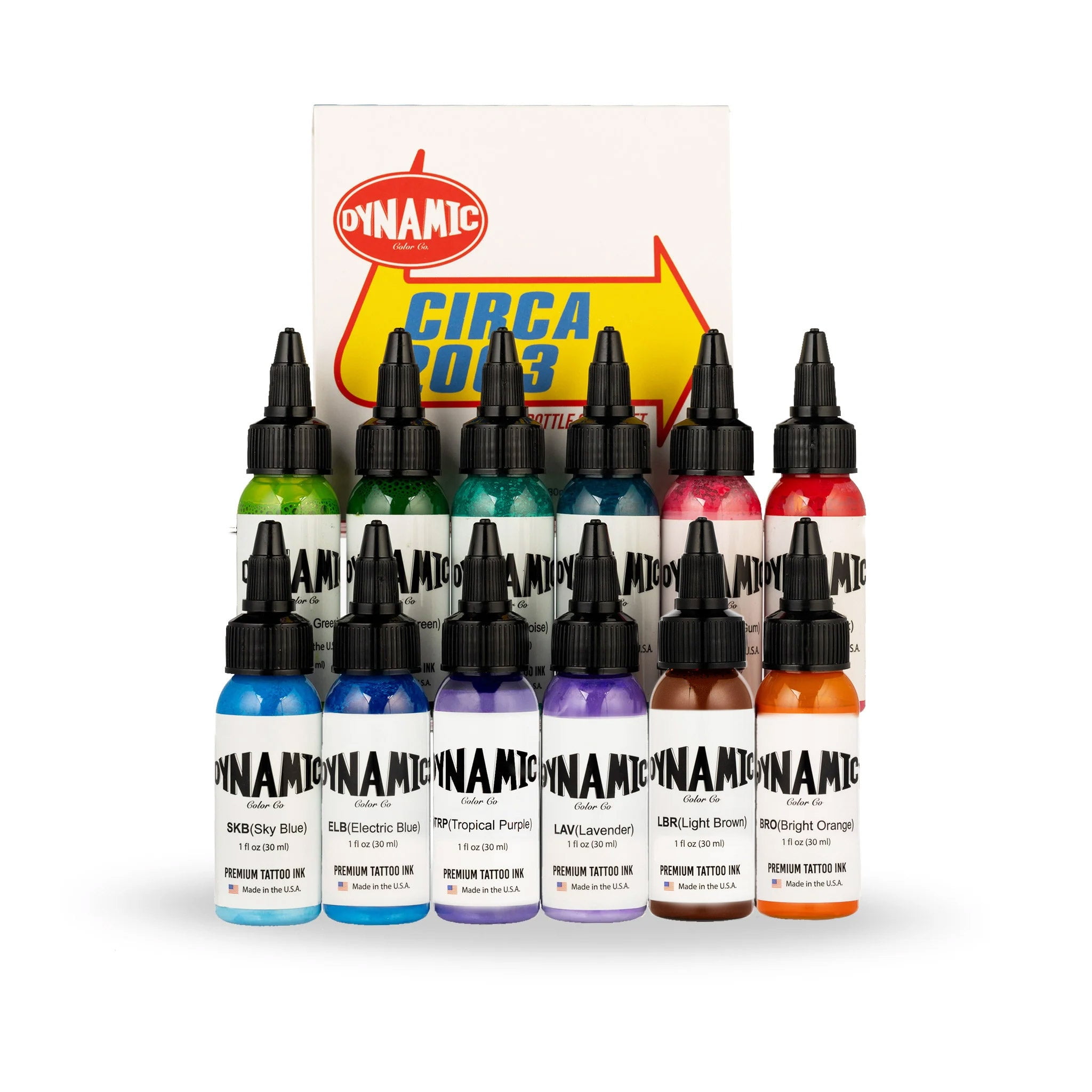 Dynamic Color Tattoo Ink - Permanent Tattooing Inks - Circa Ink Set ...