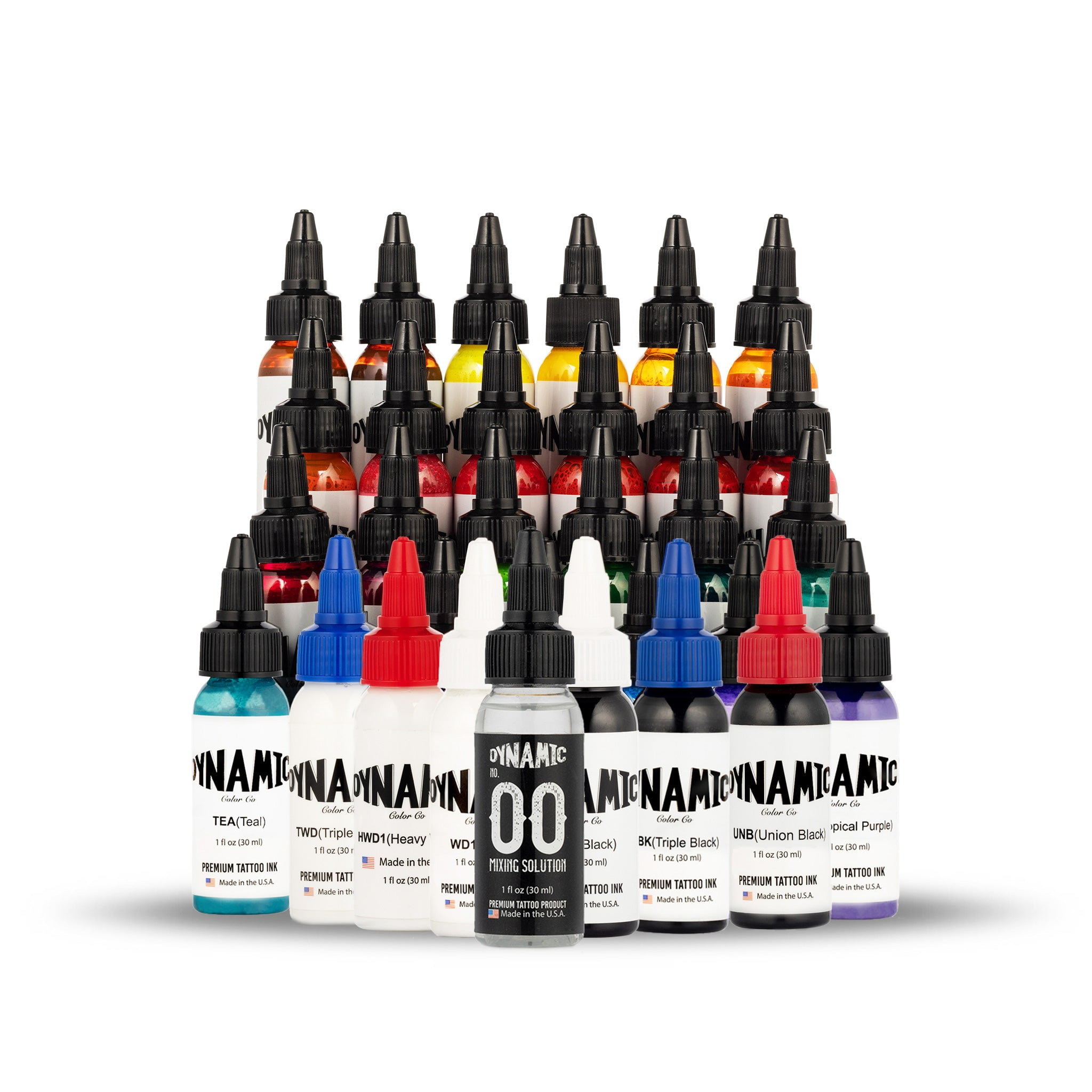 Dynamic Color Tattoo Ink - Permanent Tattooing Inks - Master Ink Set ...