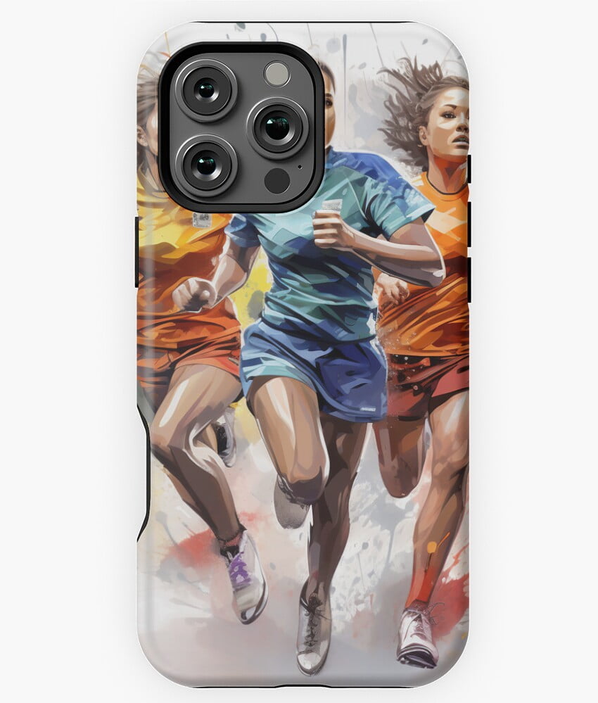 Dynamic Convergence Women's Football Phone Case for iPhone 16 15 14 13 ...