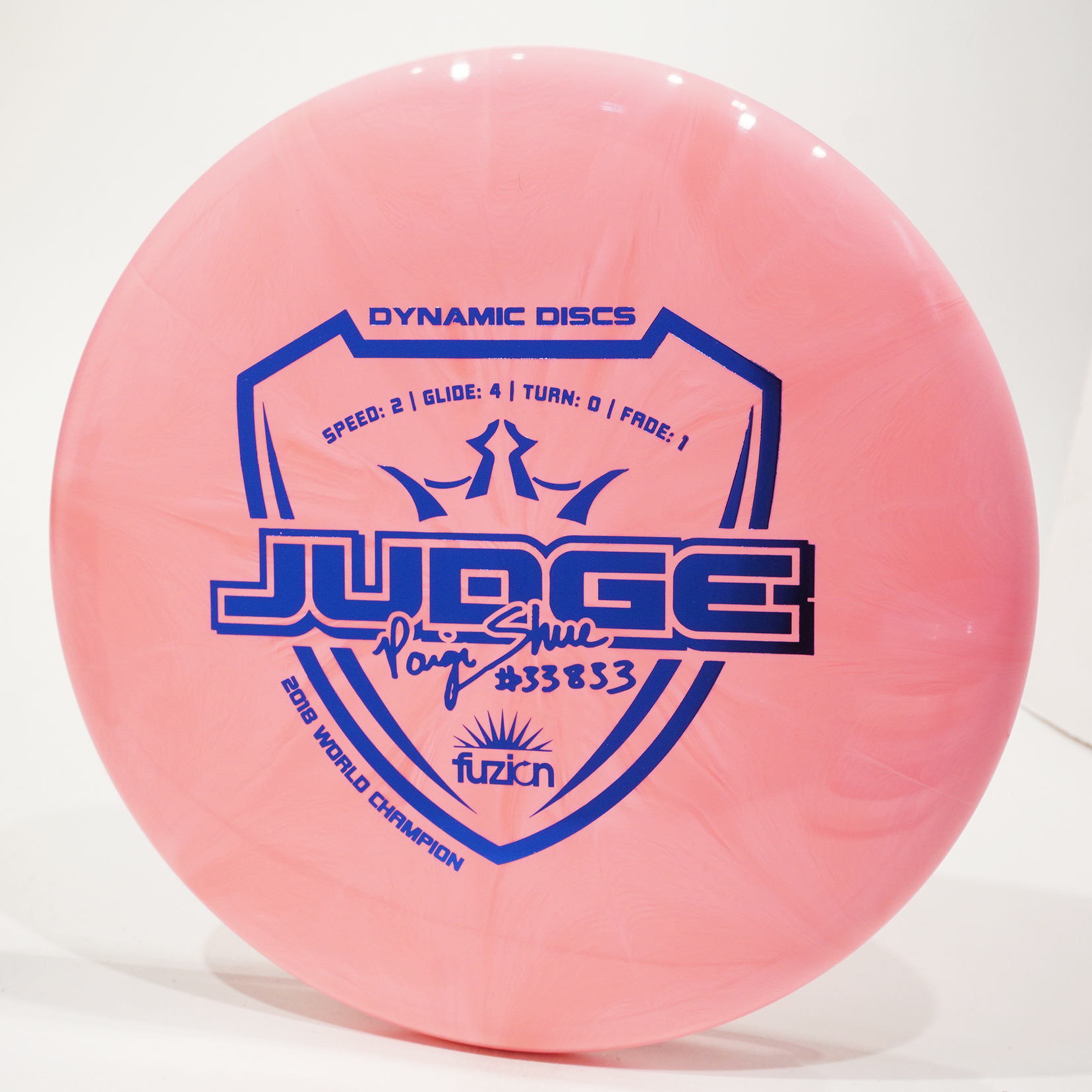 Dynamic Discs Judge (Fuzion) Signature Paige Shue Putter Golf Disc ...