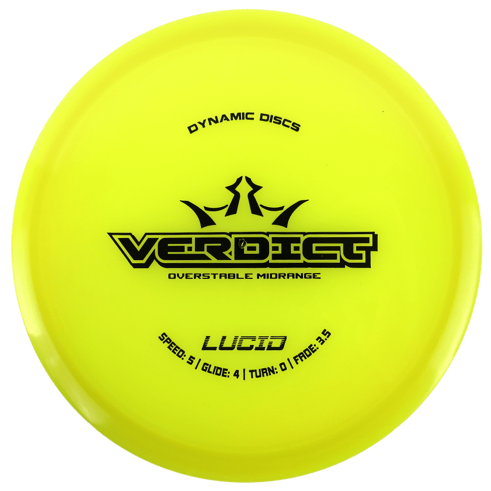 Dynamic Discs Lucid Verdict 170-172g Midrange Golf Disc [Colors may ...
