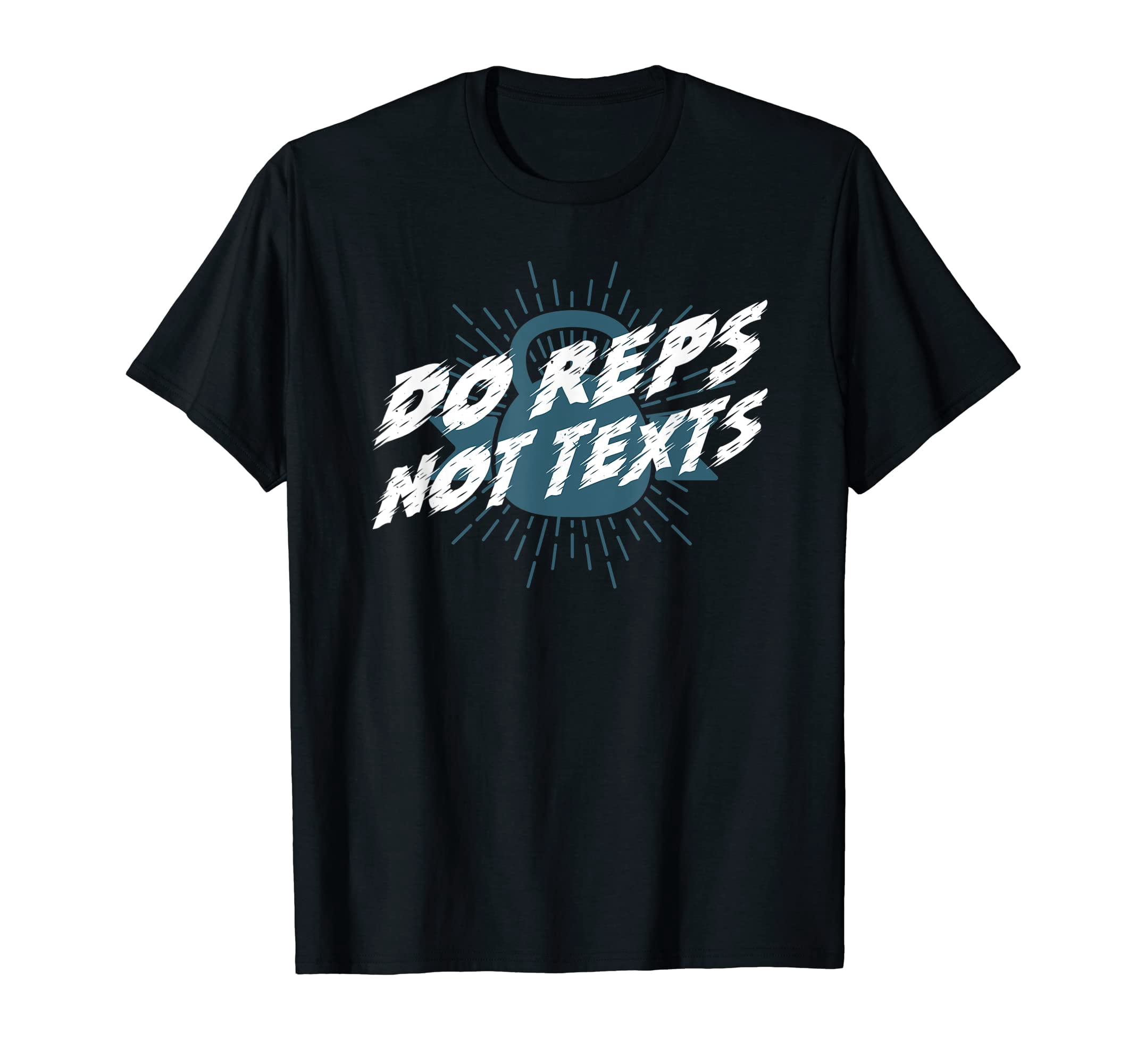 Dynamic Do Reps Not Texts Motivational Workout T-Shirt for Gym ...