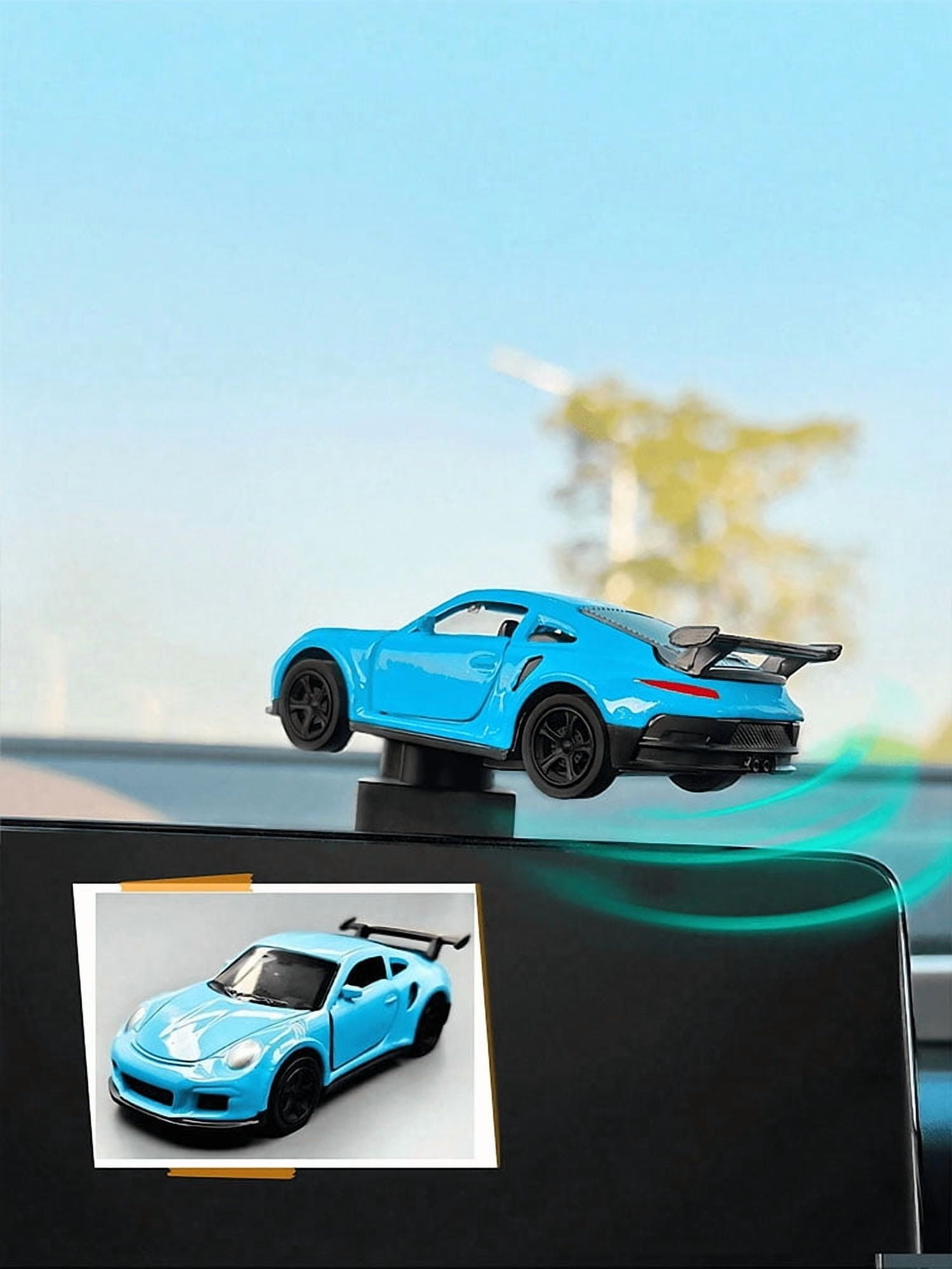 Dynamic Drift Car Dashboard Decor - Zinc/Plastic, Auto-Return, No ...