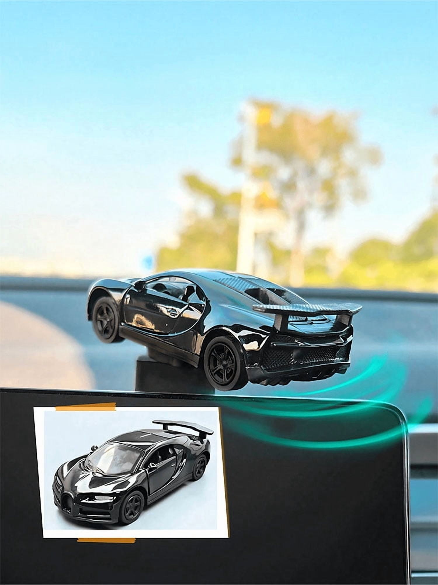 Dynamic Drift Car Dashboard Decor - Zinc/Plastic, Auto-Return, No ...