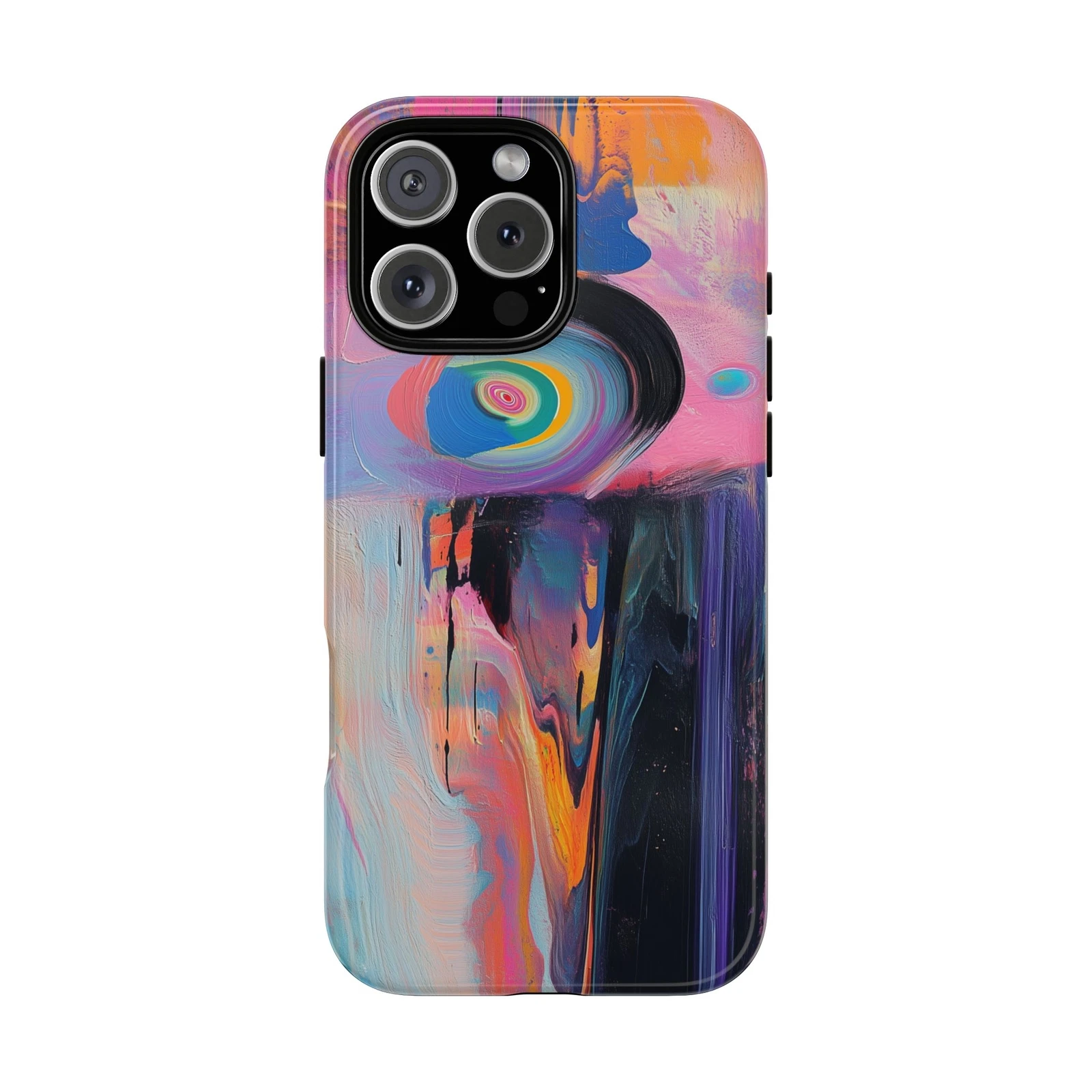 Dynamic Energy Pink Teal Blue Swirl Case for iPhone 17 11 12 13 14 15 ...