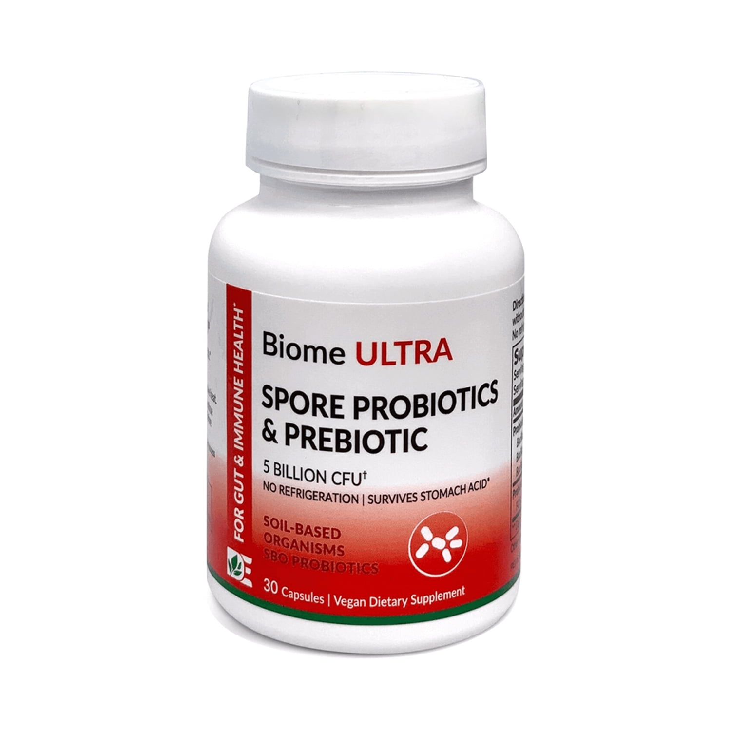 Dynamic Enzymes Biome Ultra Spore Probiotics & Prebiotic, 30 Capsules ...