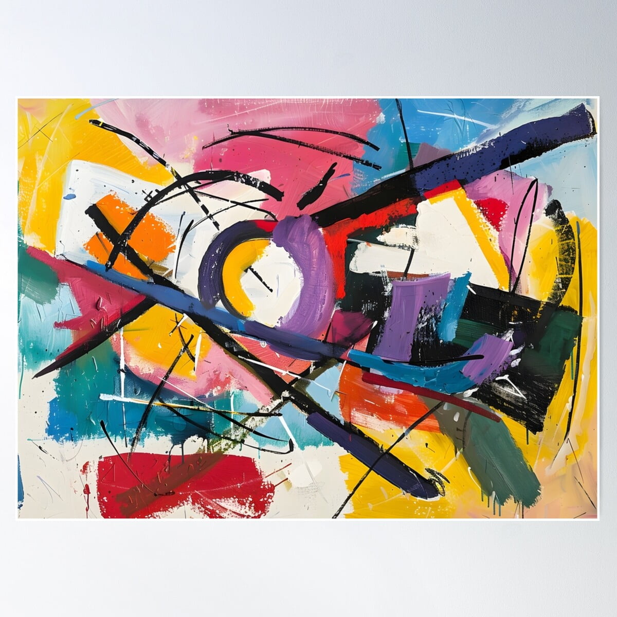 Dynamic Expression- Vivid Colors And Bold Strokes In Abstract Motion Ai ...