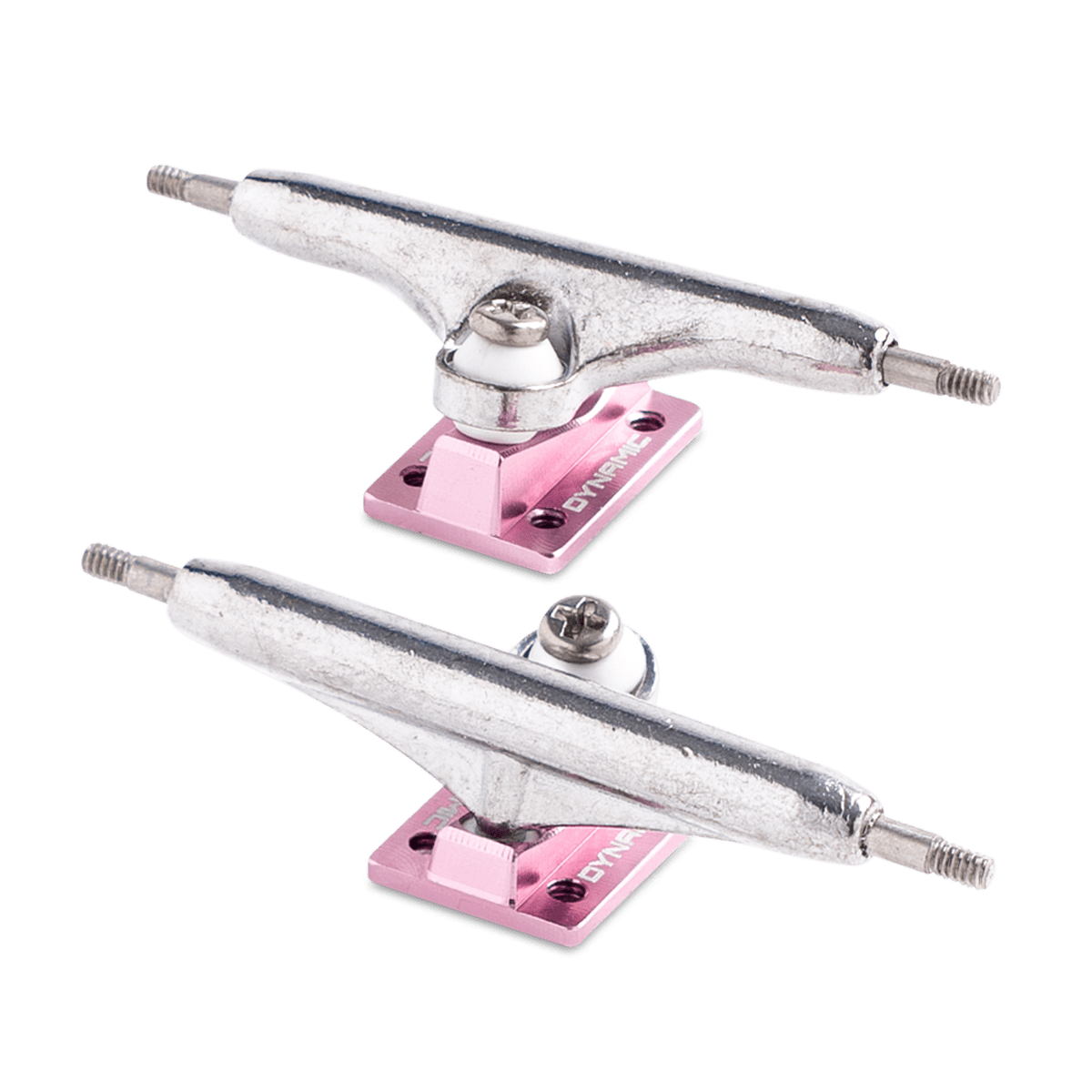 Dynamic Fingerboard Trucks - 34mm Chrome and Pink - Walmart.com