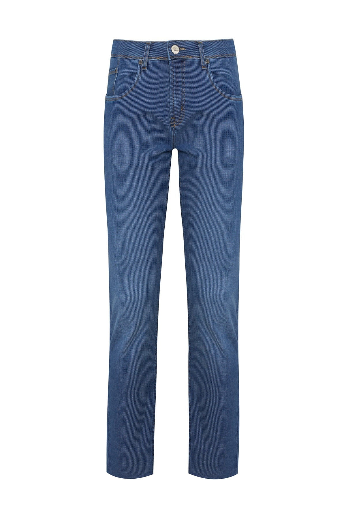 Dynamic Fit 5 Pocket Low Waist Cotton Blue Denim - Walmart.com