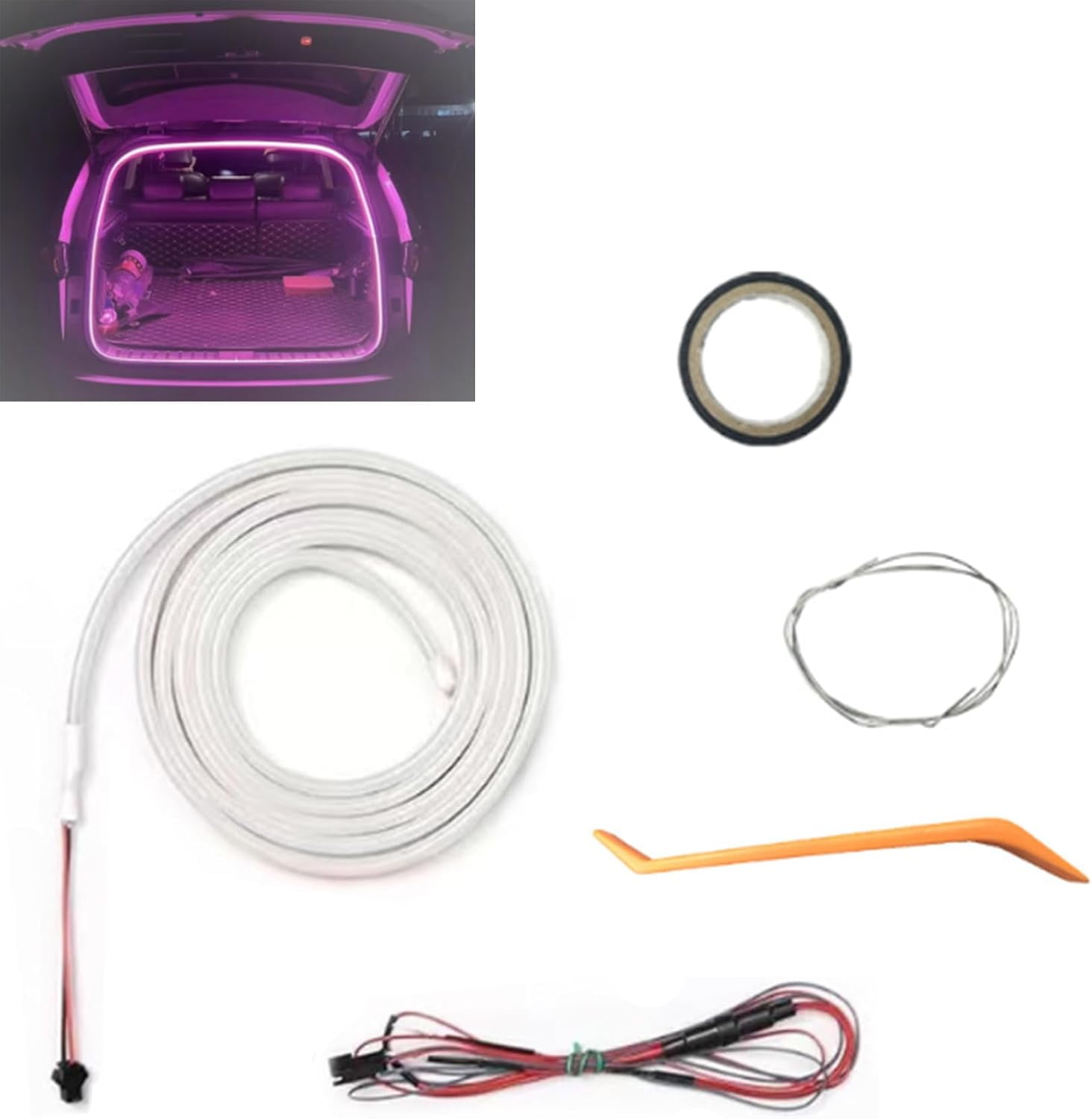 Dynamic Flowing Car Trunk Light Strip, 2025 Upgrade Flexible Universal ...