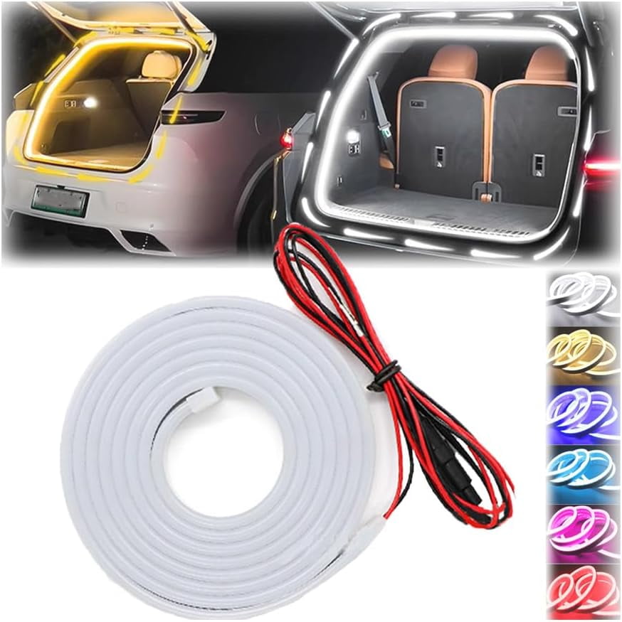 Dynamic Flowing Car Trunk Light Strip, 78/157 Inch Cuttable Car Trunk ...