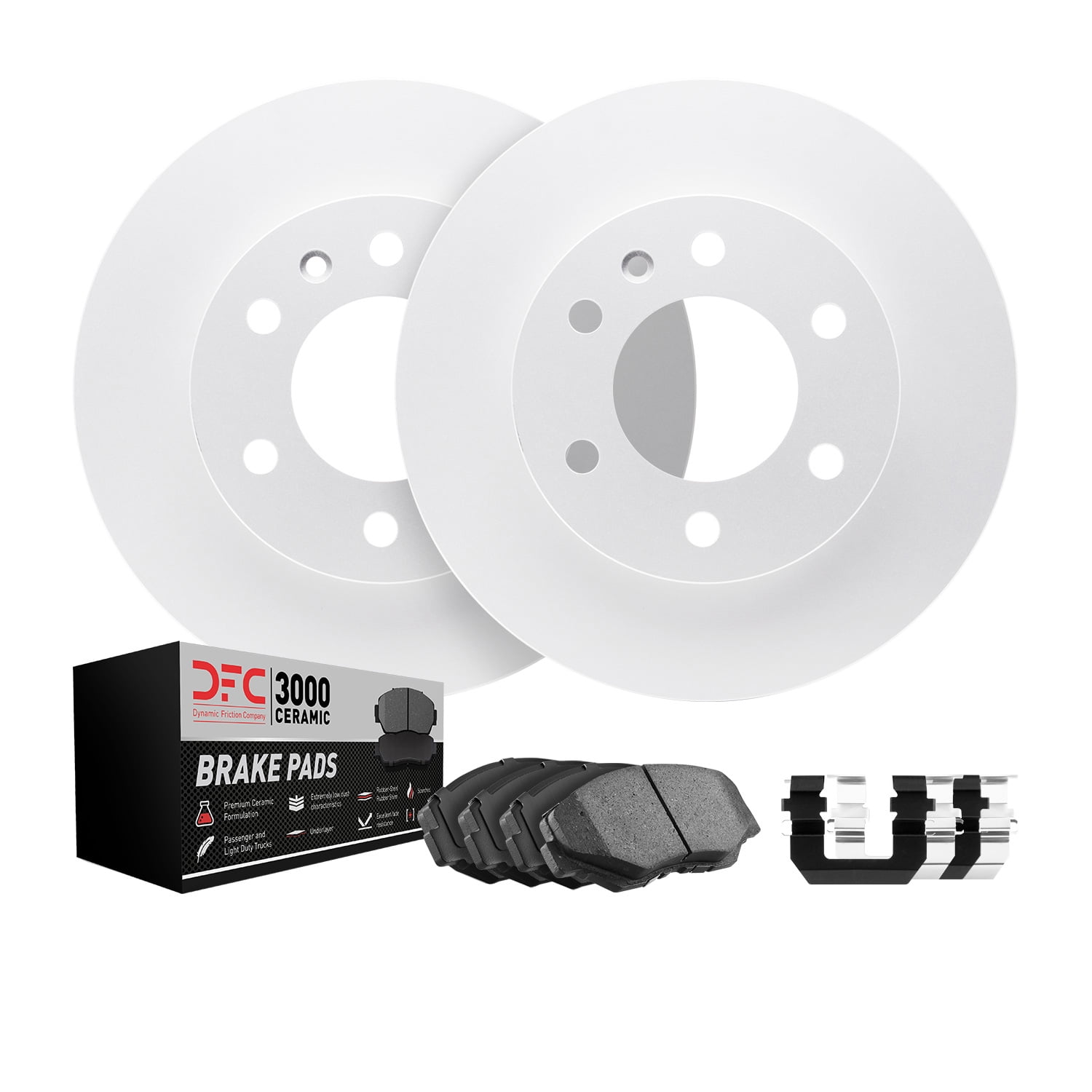 Dynamic Friction Company Rear Geospec Brake Rotors with 3000 Series ...