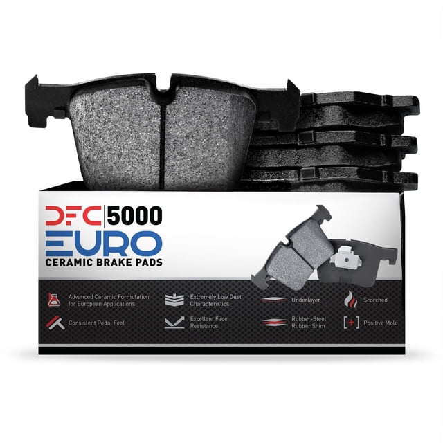 Dynamic Friction Company 5000 Euro Ceramic Brake Pads 1600-1760-00 ...