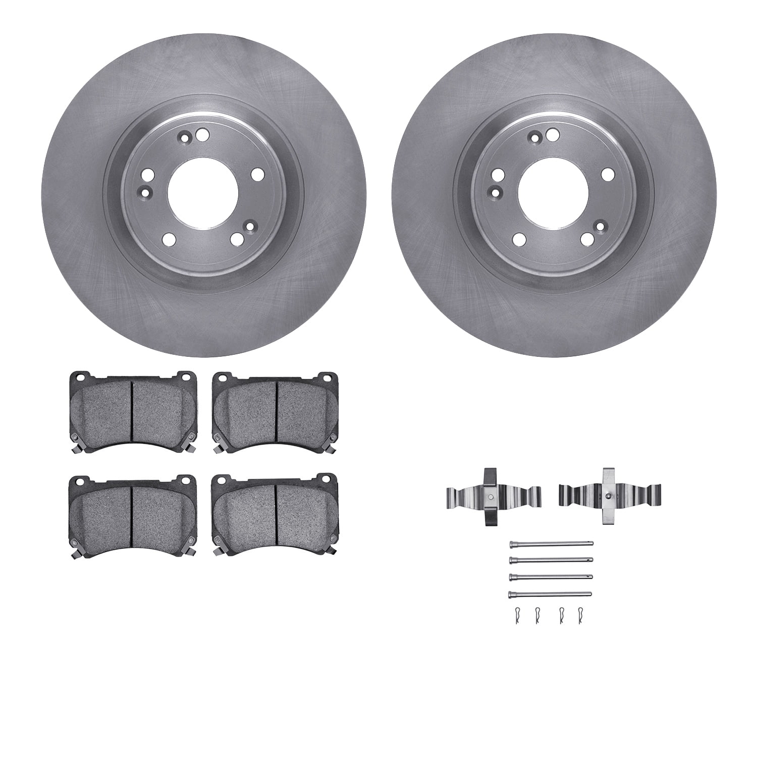 Dynamic Friction Company Front Brake Rotors with 5000 Advanced Brake ...