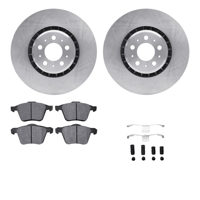 Dynamic Friction Company Front Brake Rotors with 5000 Advanced Brake ...