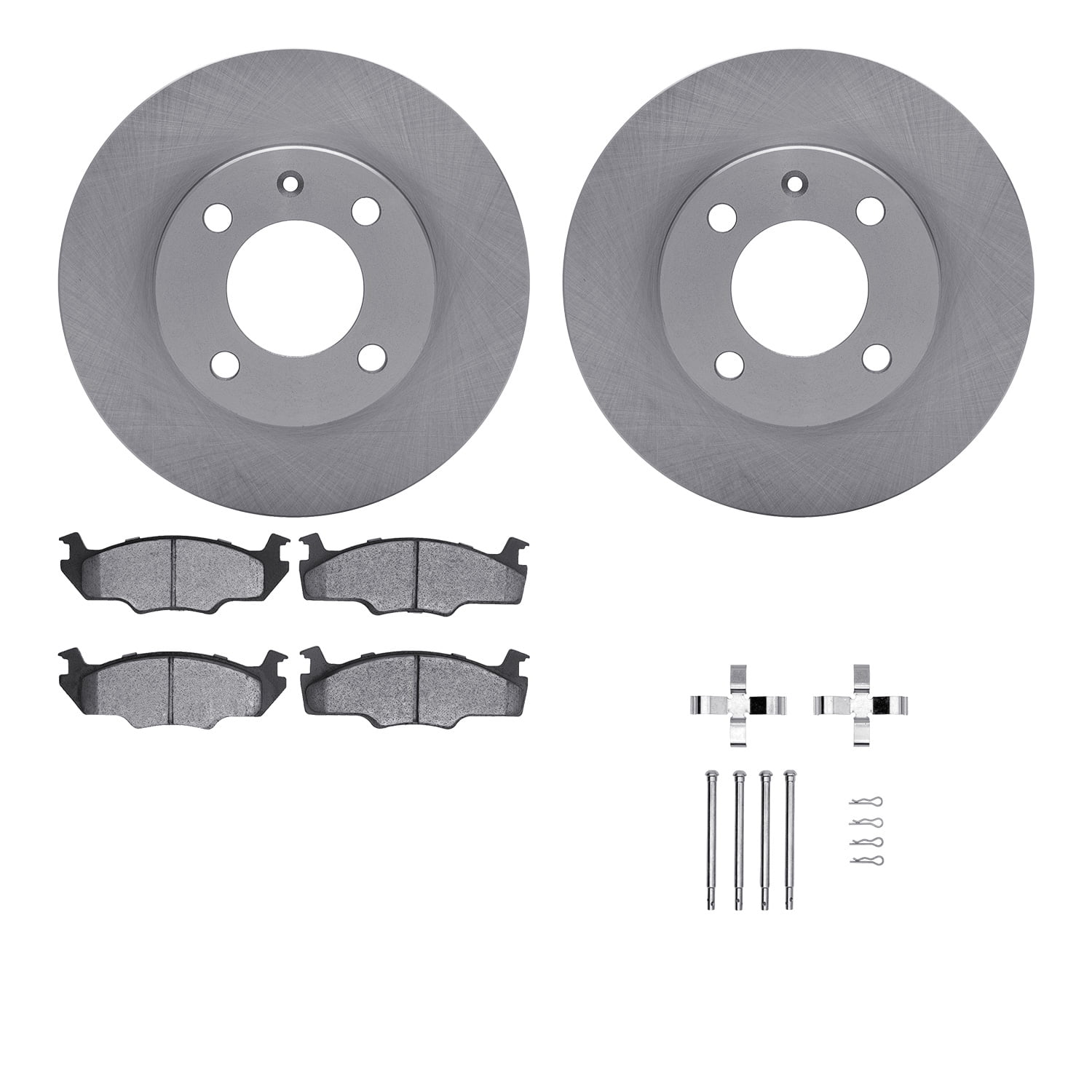 Dynamic Friction Company Front Brake Rotors with 5000 Advanced Brake ...