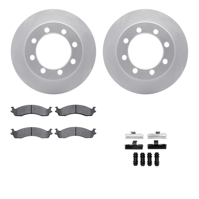 Dynamic Friction Company Front Geospec Brake Rotors with Heavy Duty ...