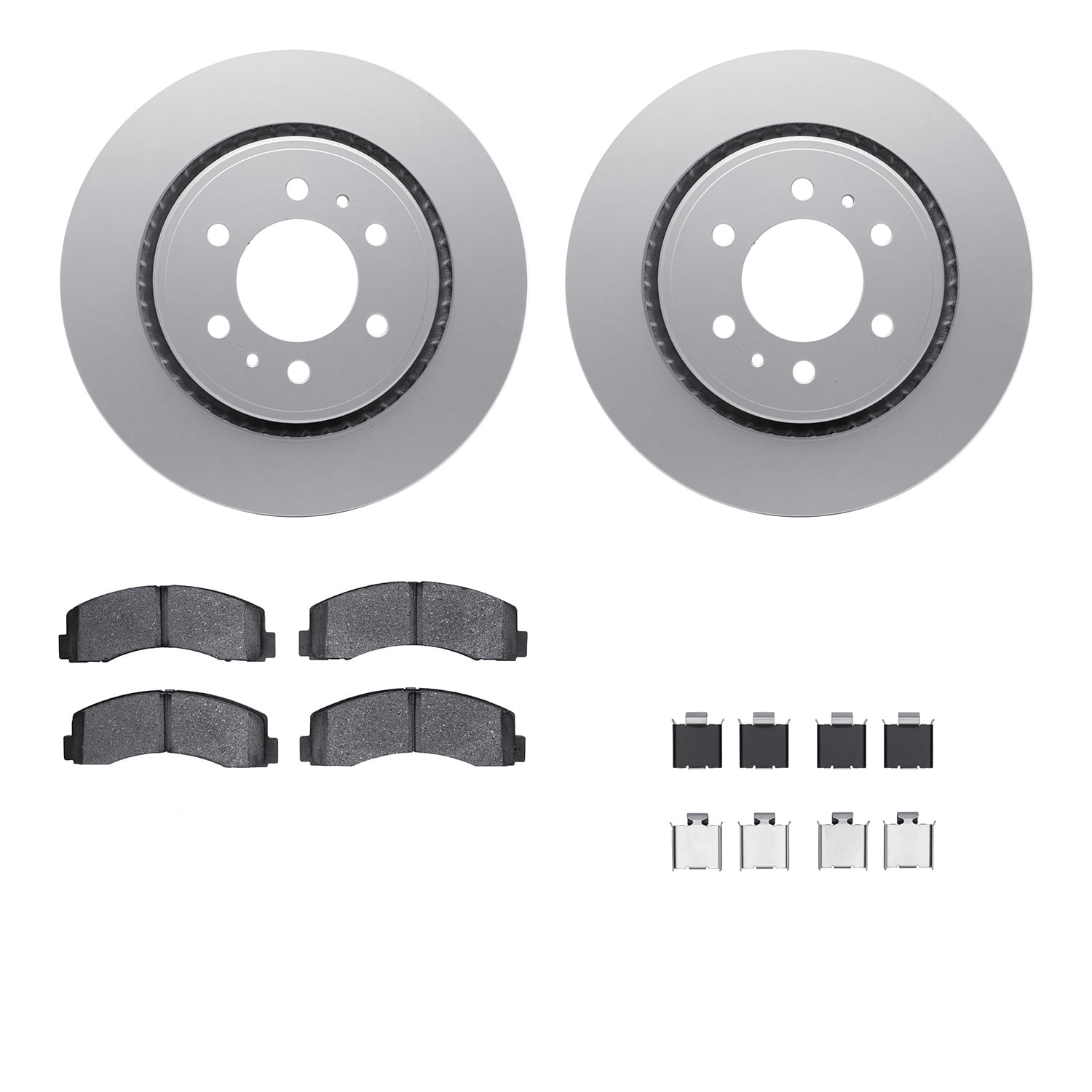 Dynamic Friction Company Front Geospec Brake Rotors with Heavy Duty ...