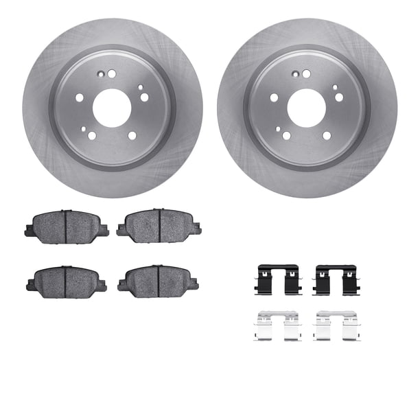 Dynamic Friction Company Rear Brake Rotors with 5000 Advanced Brake ...