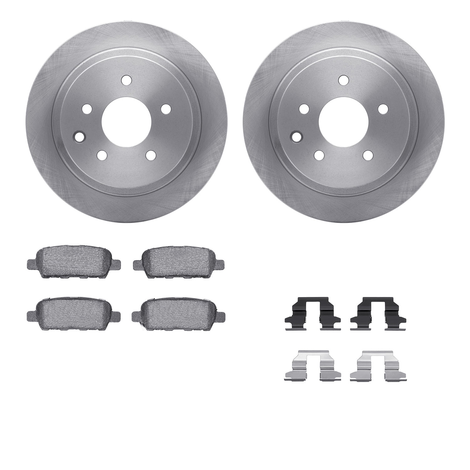 Dynamic Friction Company Rear Brake Rotors with 5000 Euro Ceramic Brake ...