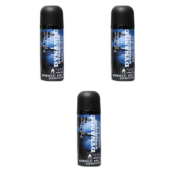 Dynamic Full Moon Body Spray for Men 100g Pack of 3 Fresh Scent ...