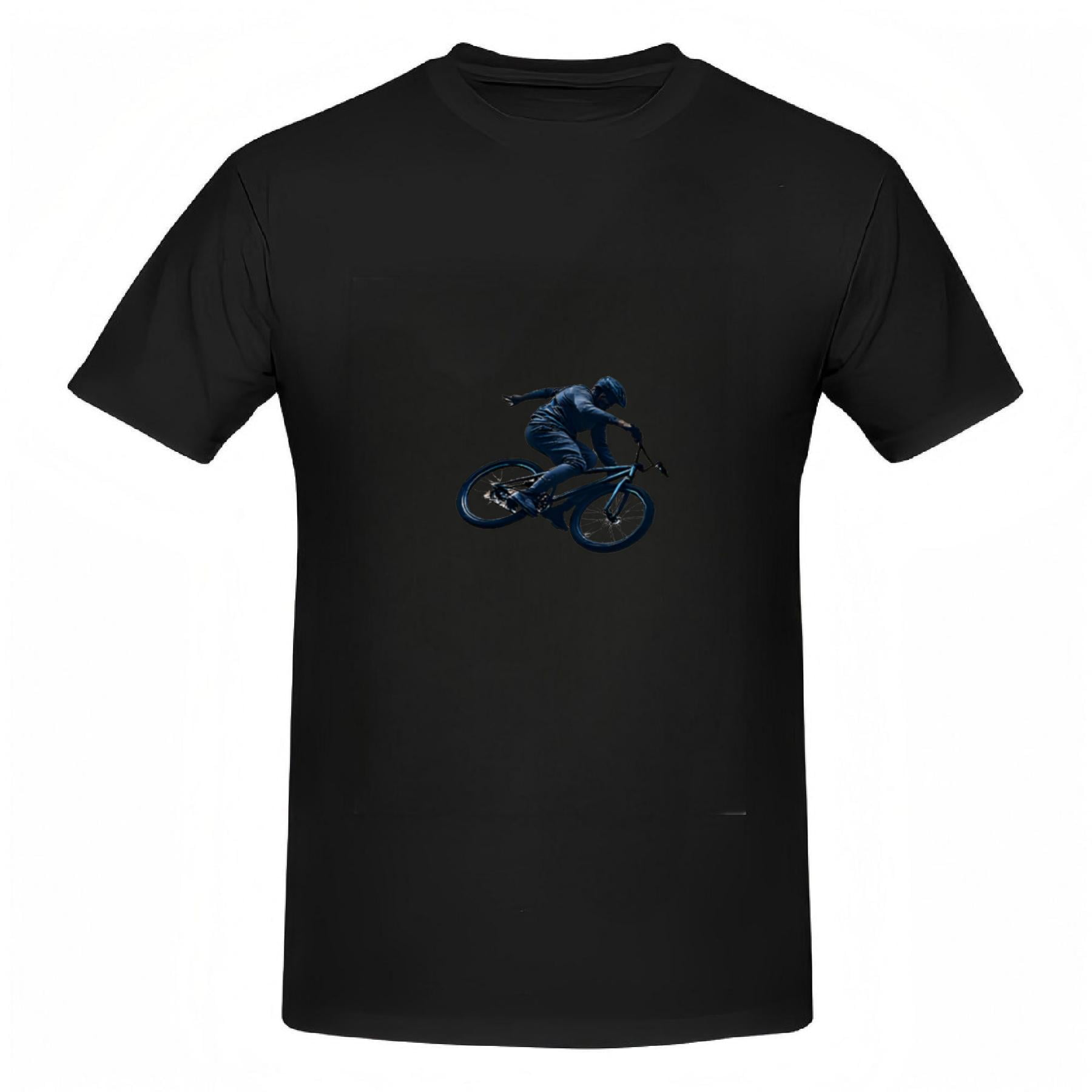 Dynamic Graphic Cotton Tee for Women - Action Design Short Sleeve Sleek ...