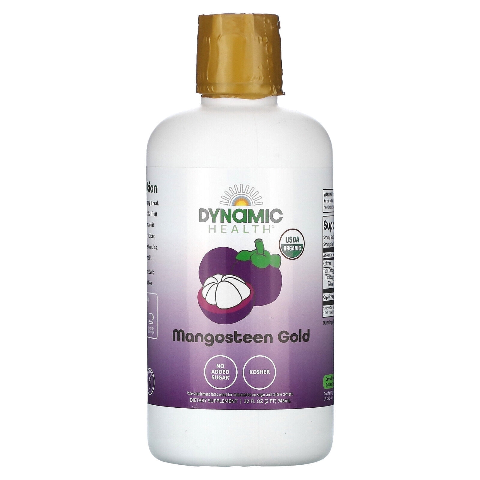 Dynamic Health Laboratories, Certified Organic Mangosteen Gold, 100% ...