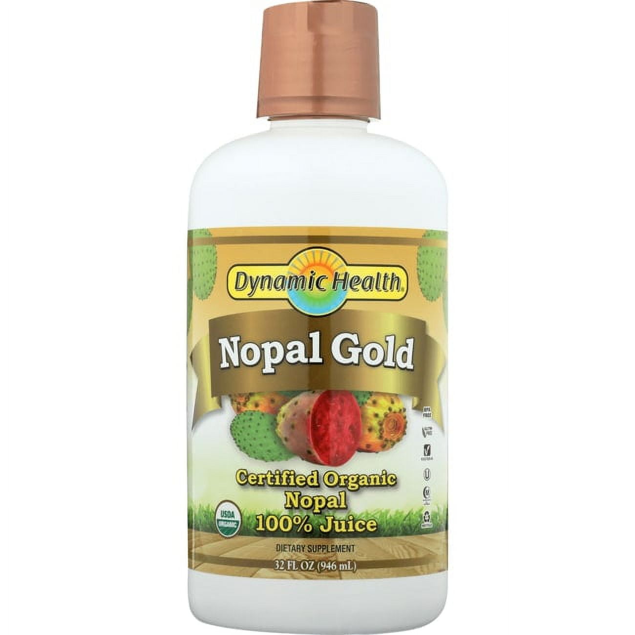 Dynamic Health Organic Nopal Gold Juice | Natural Supplement ...