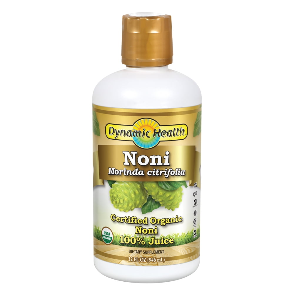 Dynamic Health Organic Noni Juice, 100% Pure for Enhanced Energy ...