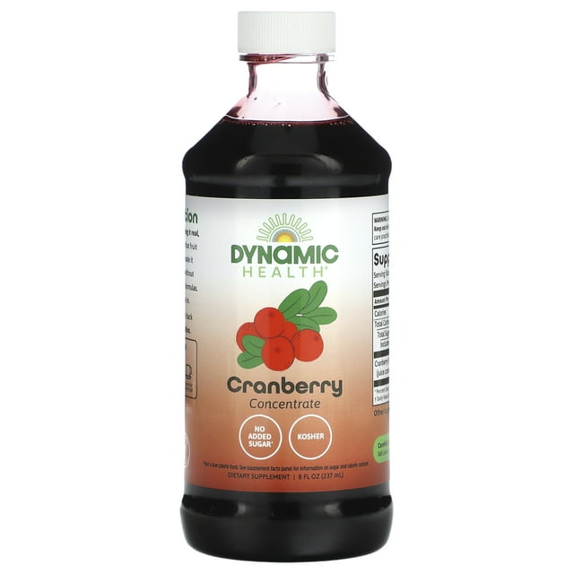 Dynamic Health Natural Healthy Real Cranberry, Unsweetened, 100% Juice ...