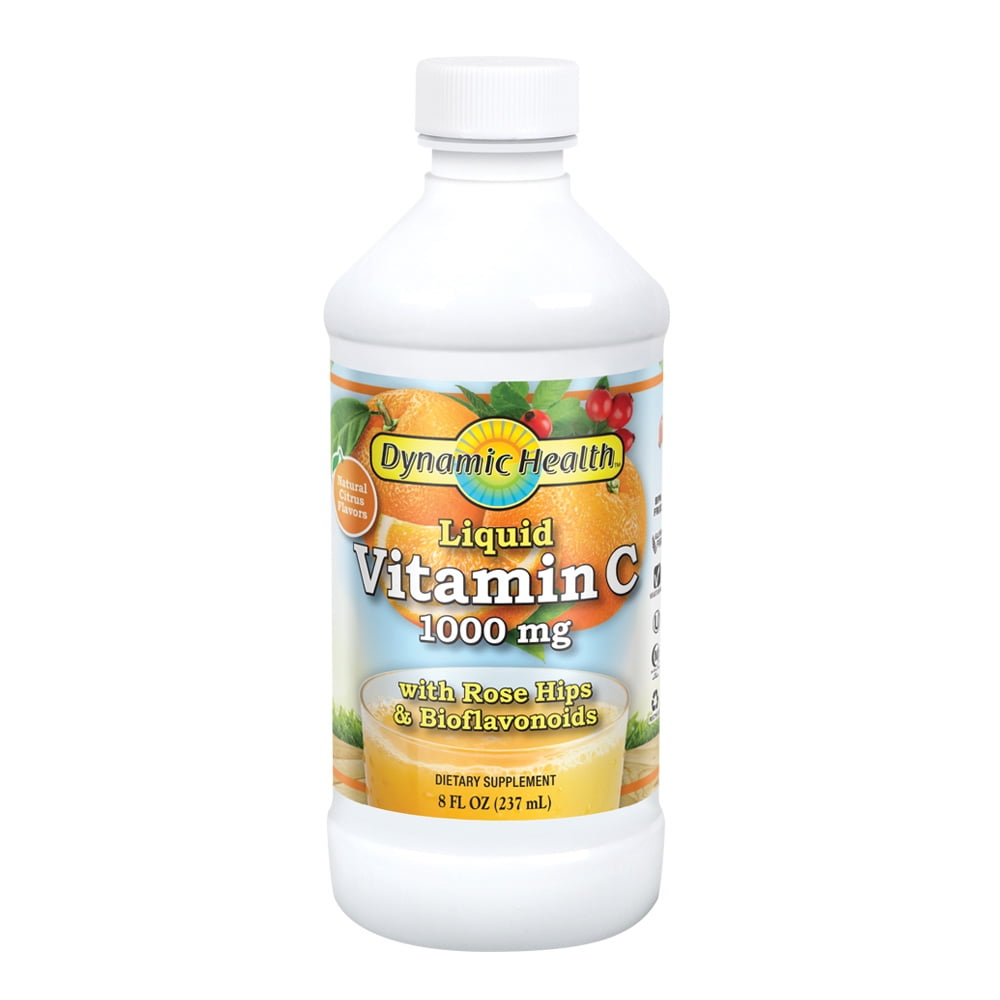 Dynamic Health 1000mg Liquid Vitamin C | Natural Citrus, 8 Ounce ...