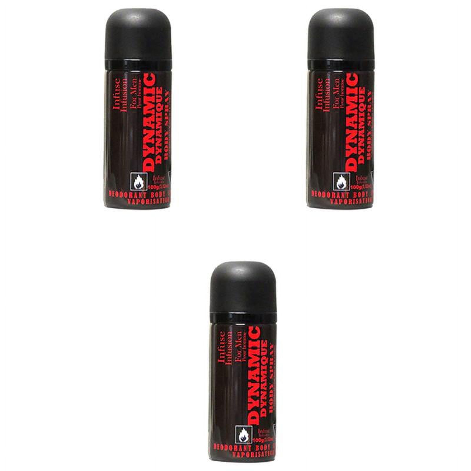 Dynamic Infuse Body Spray For Men(100g) (Pack of 3) - Walmart.com