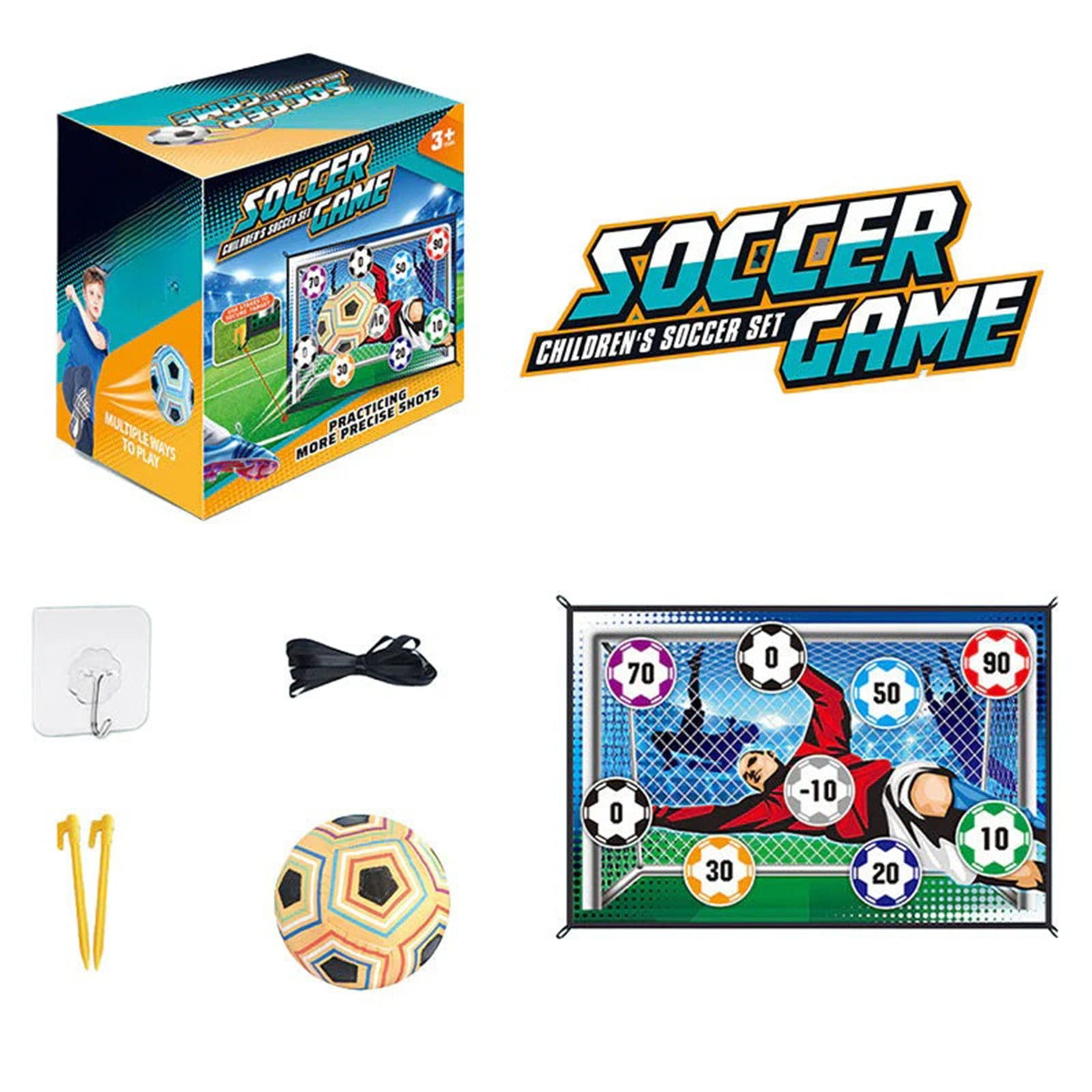 Dynamic Kids Football Game Set with Interactive Nine Square Goal for ...