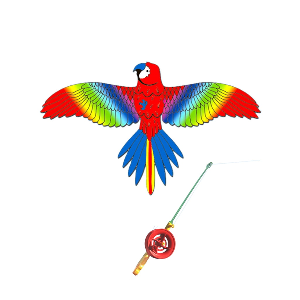 Dynamic Kites for Kids Fishing Rod Dynamic Wing Swallow Kites Wind ...