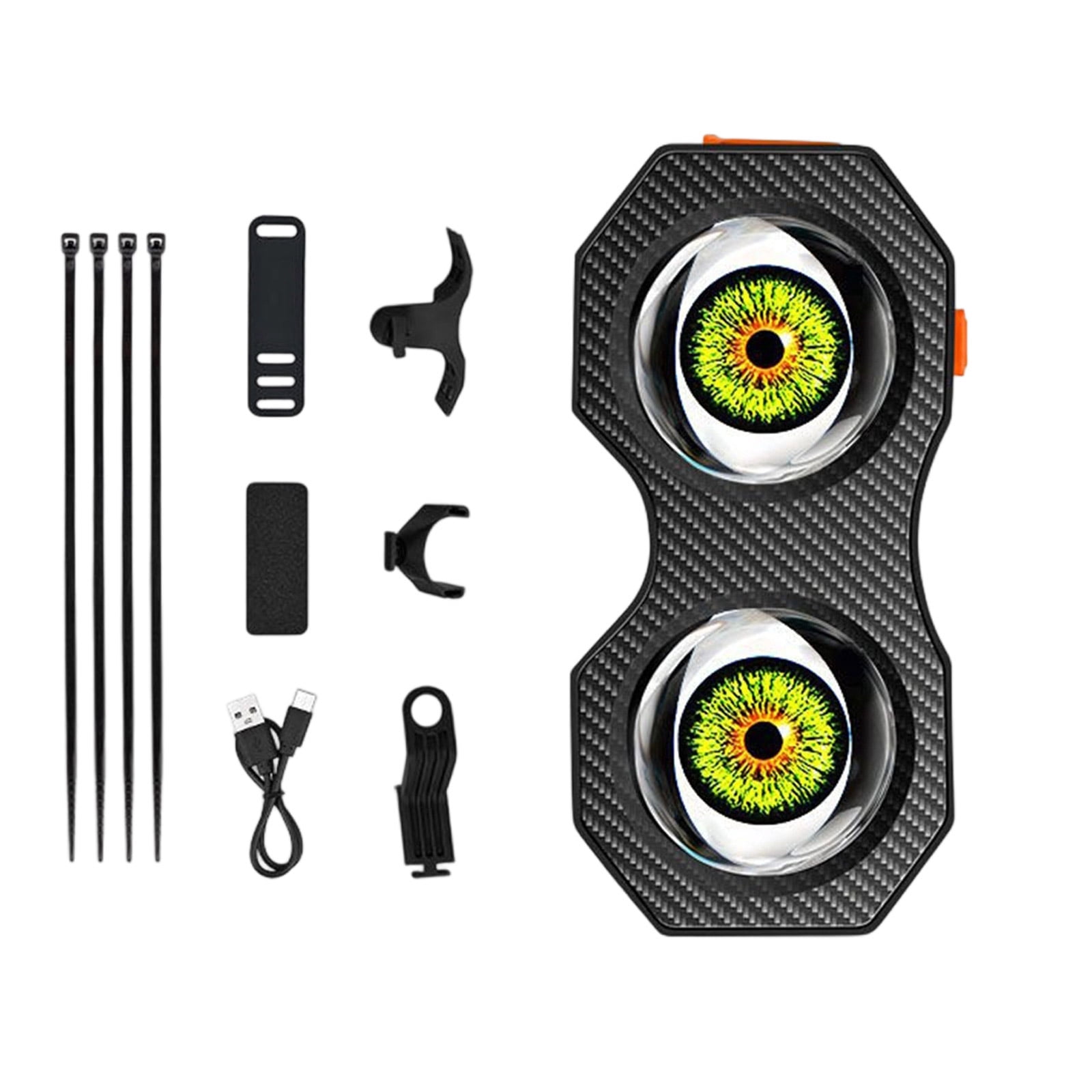 Dynamic LED Bicycles Tail Light Electric Devil Eye Decorative Light ...