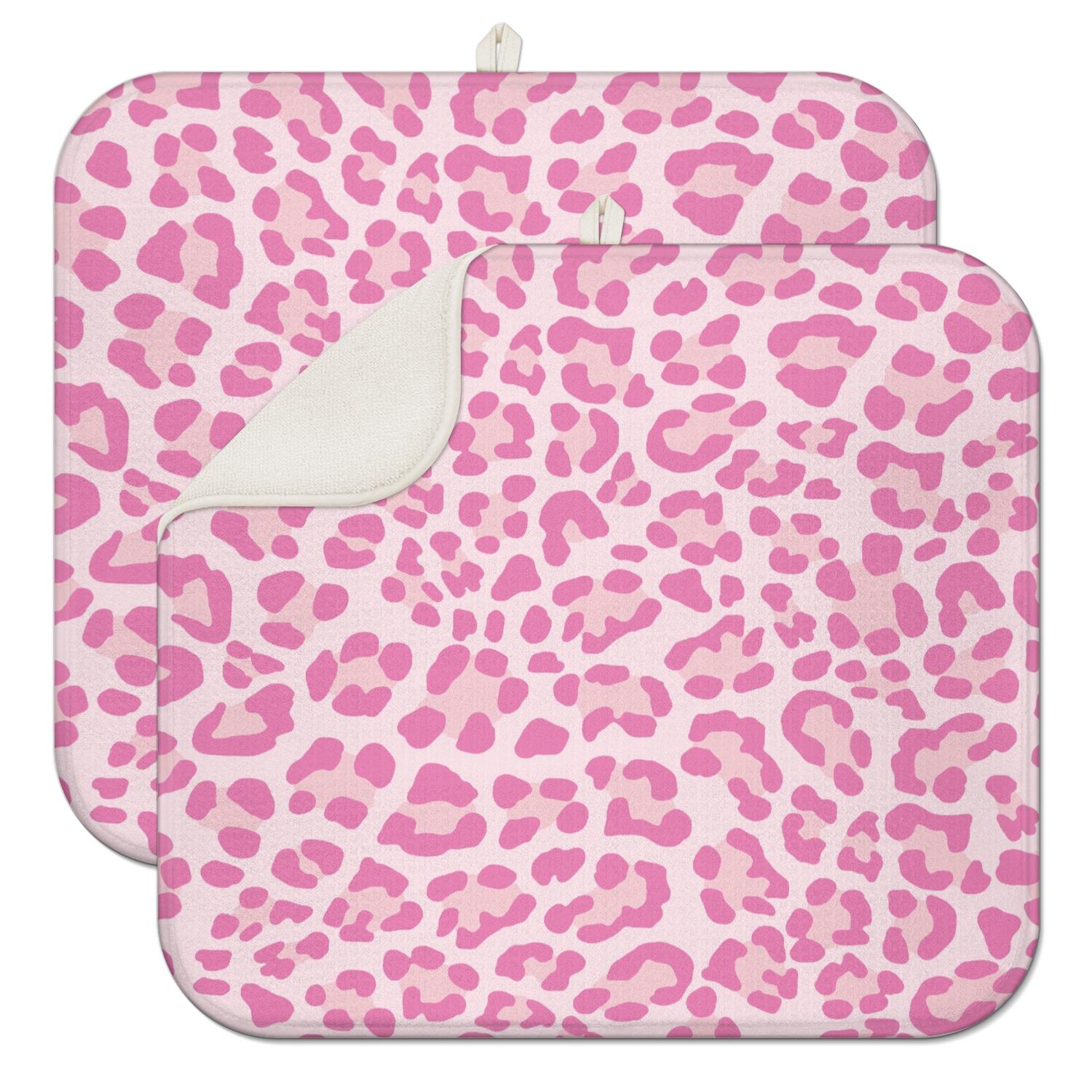 Dynamic Leopard Texture Dish Mat – Bold Animal Print Style, Fashion ...