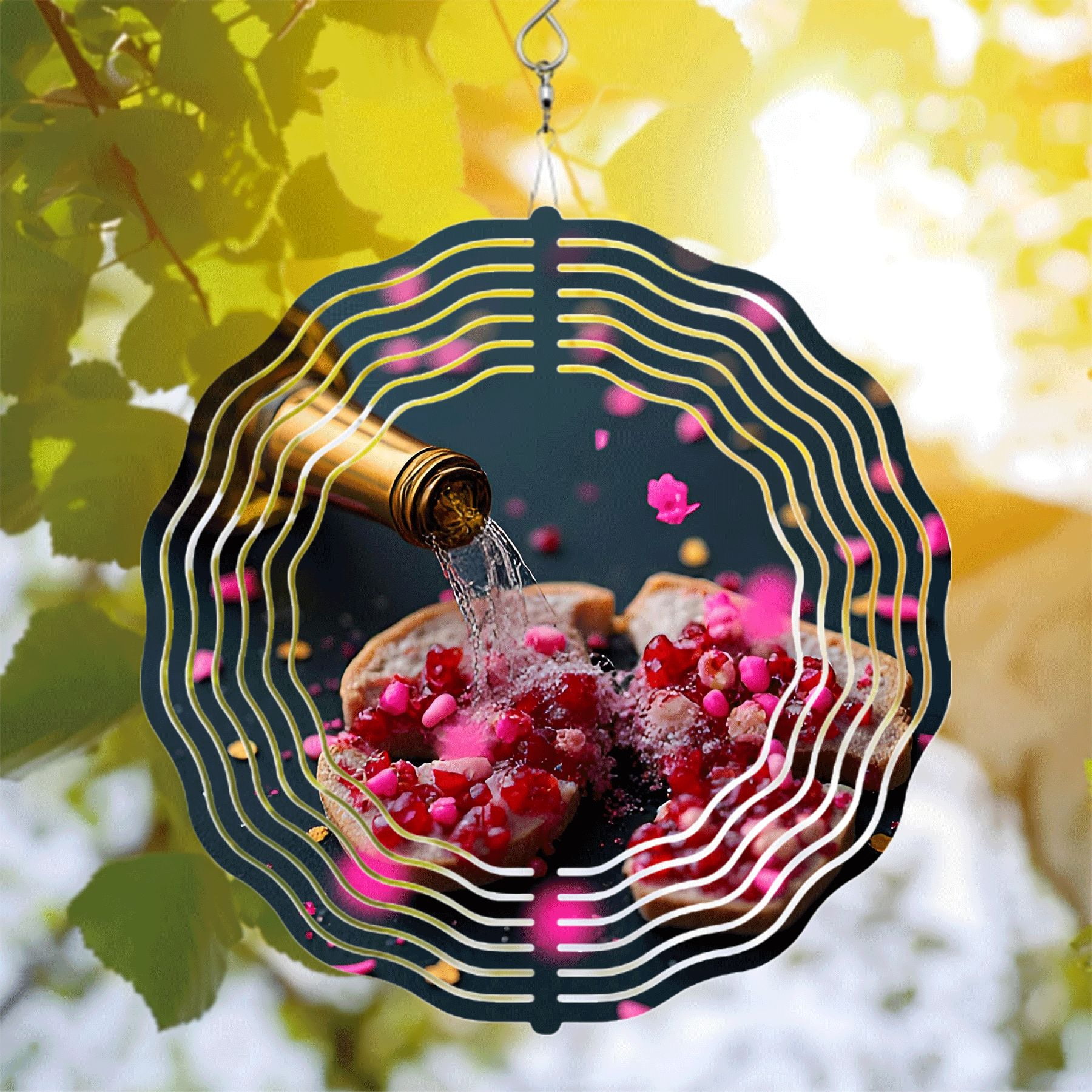 Dynamic Metal Hanging Wind Spinners & Chimes for Yard & Garden ...