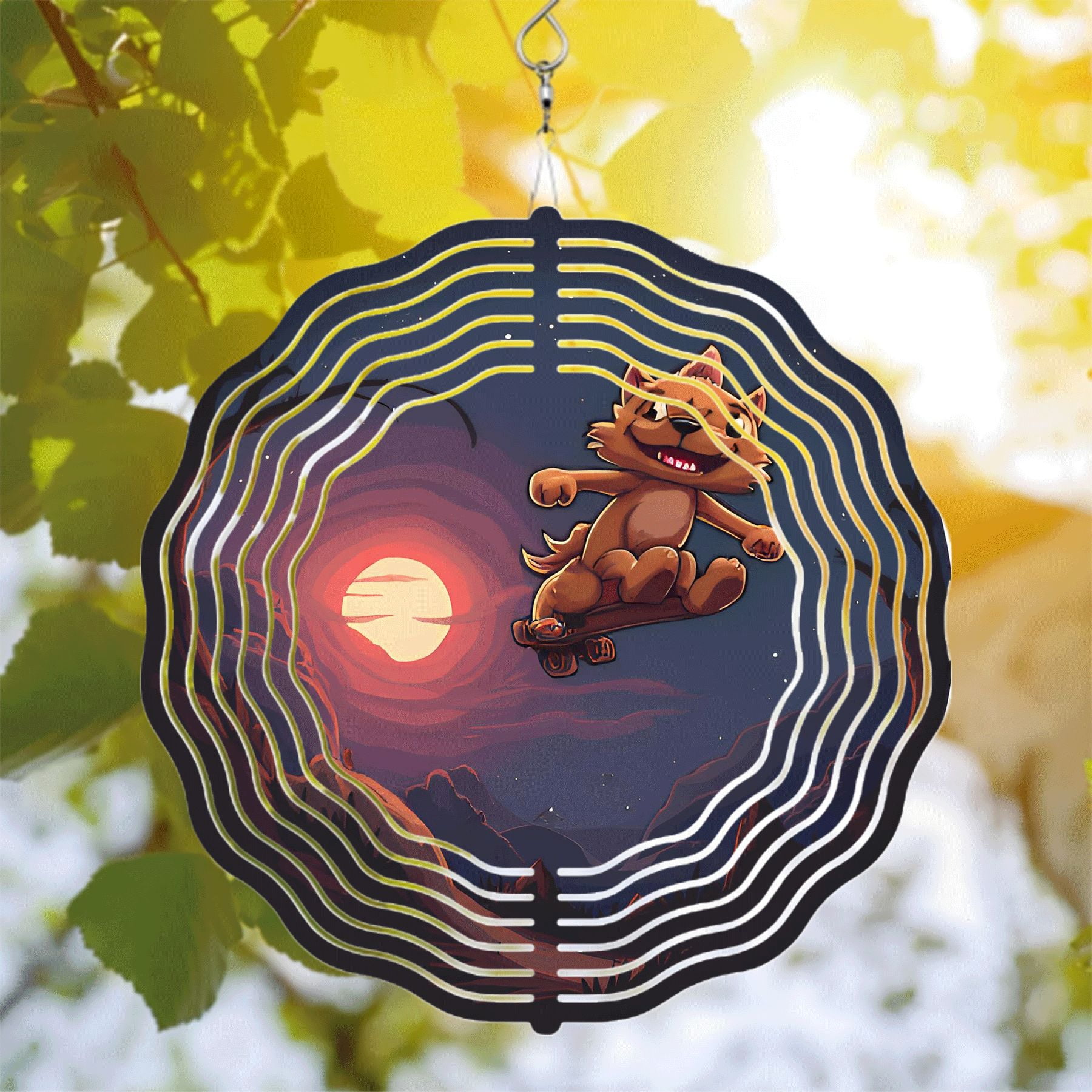 Dynamic Metal Hanging Wind Spinners - Whimsical Garden Decor with ...