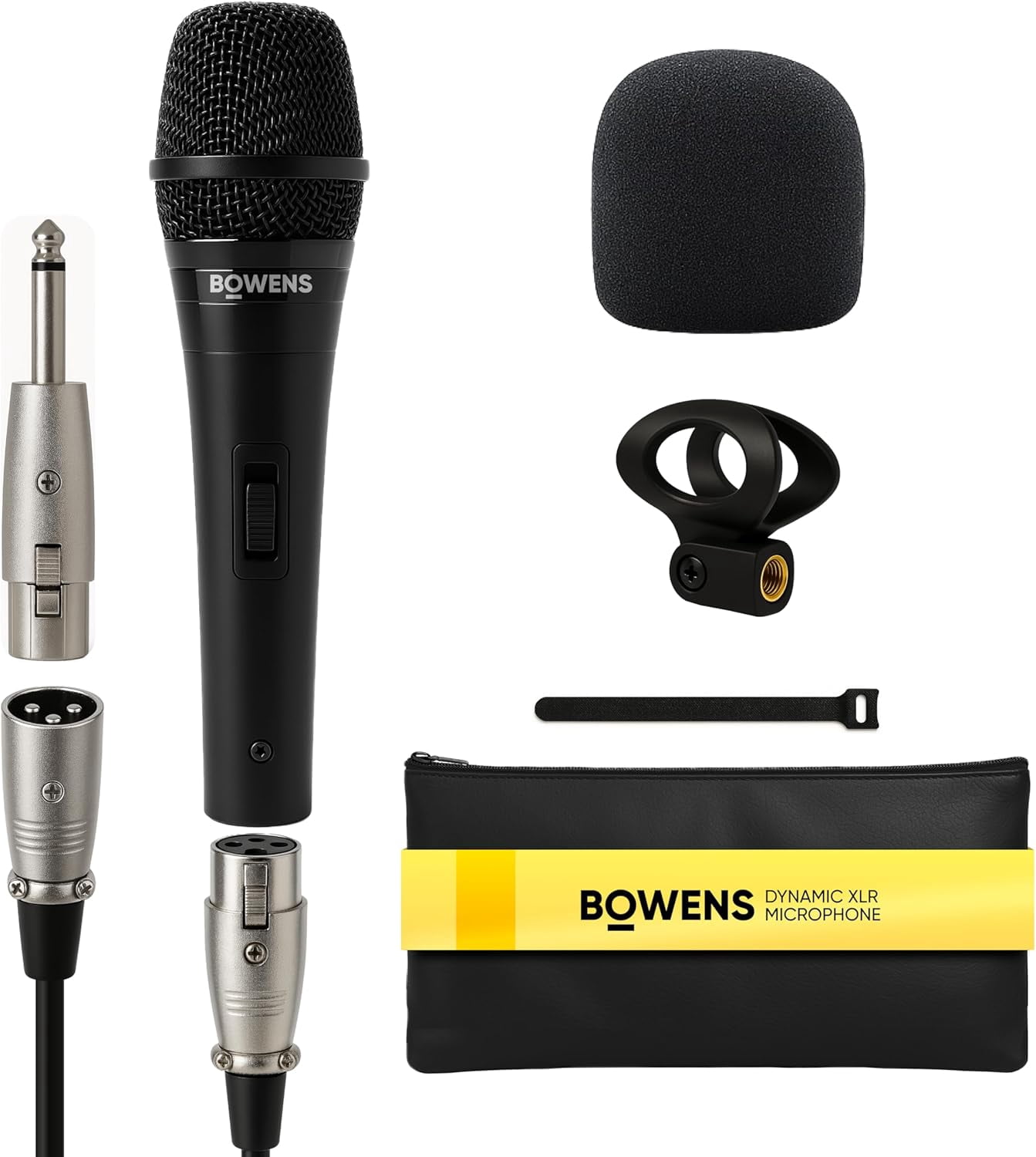 Dynamic Mic XLR – Wired Karaoke Microphone with 15ft Cable, Handheld ...