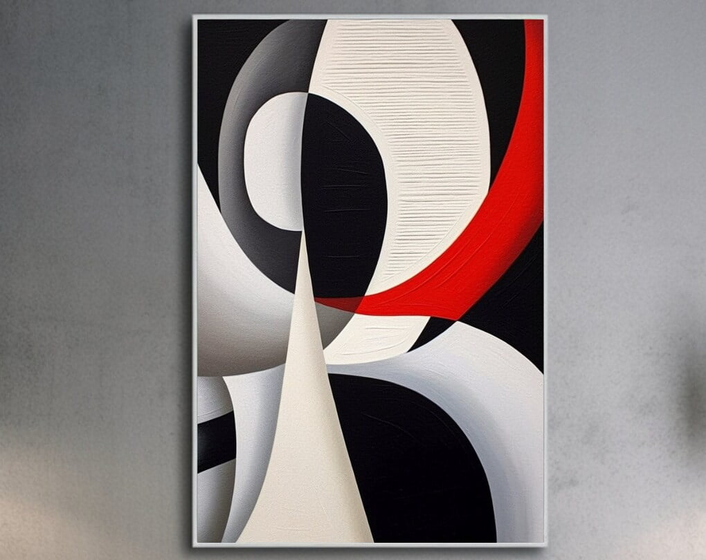 Dynamic Optical Illusion Art, Modern Abstract Art , Bold Geometric ...