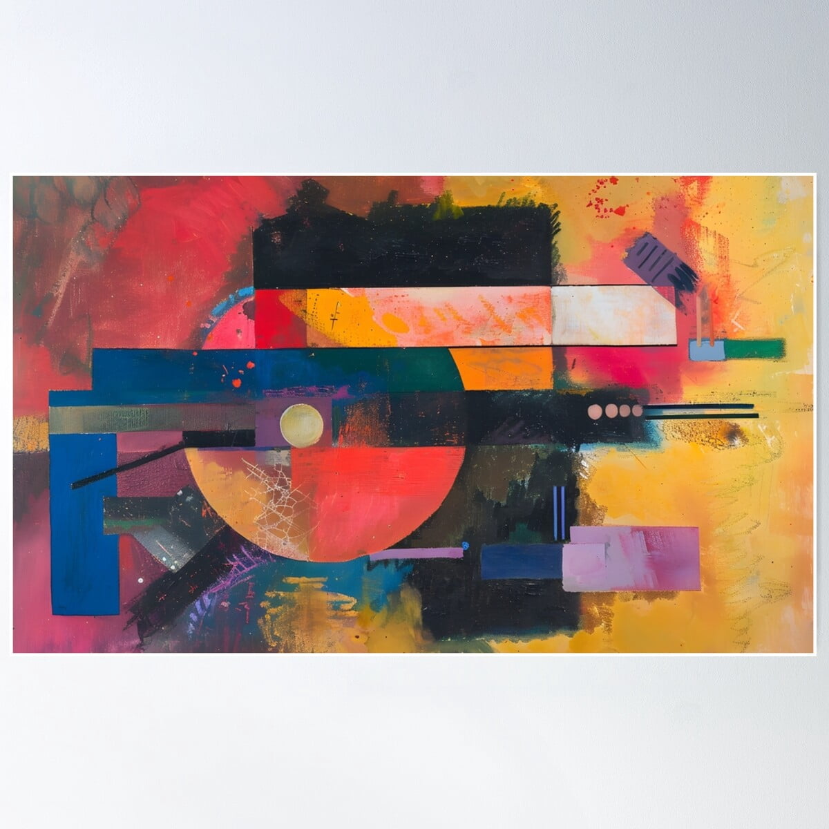 Dynamic Spectrum- Geometric Shapes And Abstract Forms In Vivid Color ...