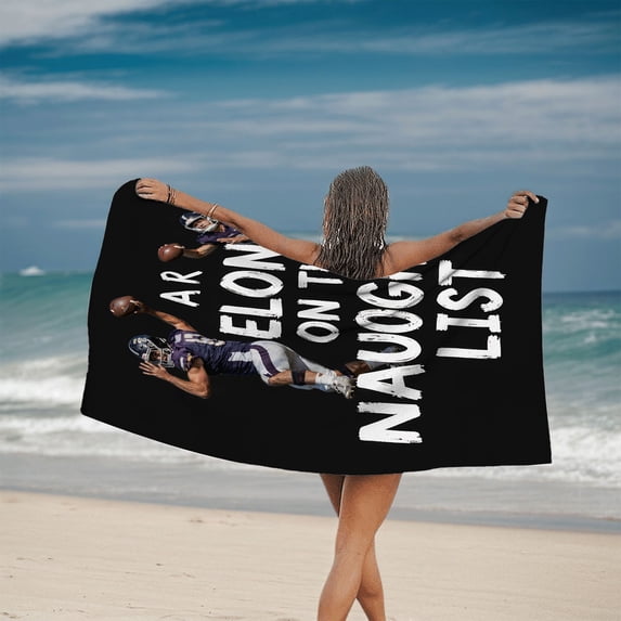 Dynamic Sports Pattern Beach Towel - Perfect for Pool Travel & Swimming ...