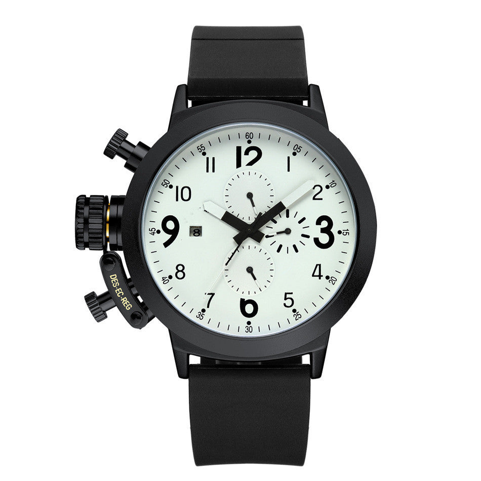 Dynamic Sporty Rubber Band Timepiece for Men | 15mm Thick | Sporty ...